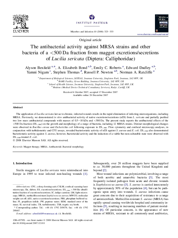 (PDF) The antibacterial activity against MRSA strains and other ...