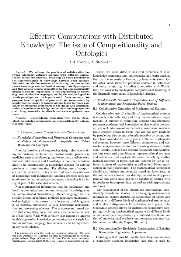 (PDF) Effective computations with distributed knowledge: the issue of compositionality and ...