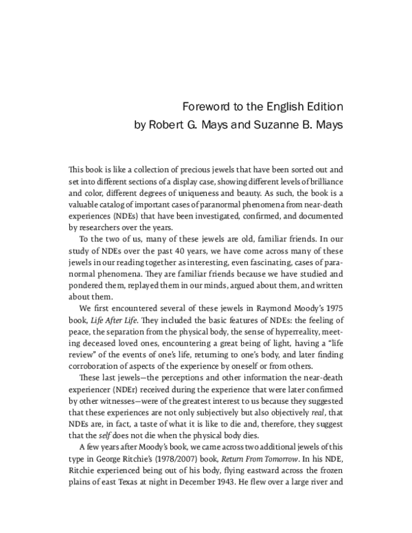 (PDF) Foreword to the English edition of The Self Does Not Die by Titus ...