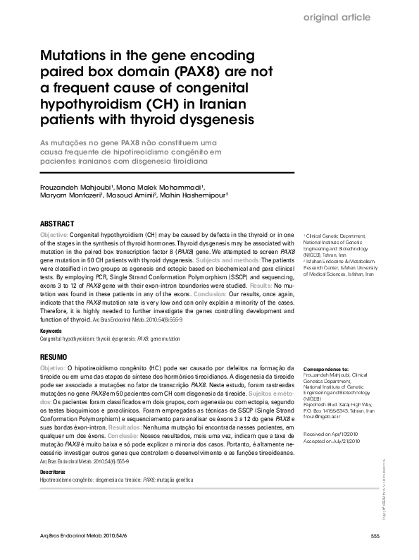 (PDF) Analysis of the T354P mutation of the sodium/iodide cotransporter ...
