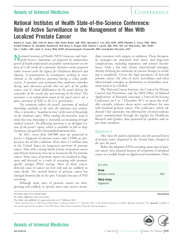 (PDF) NIH State-of-the-Science Conference Statement: Role of Active ...