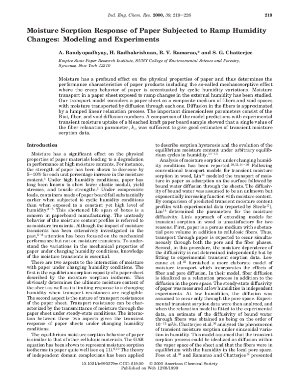 (PDF) Moisture Sorption Response of Paper Subjected to Ramp Humidity ...