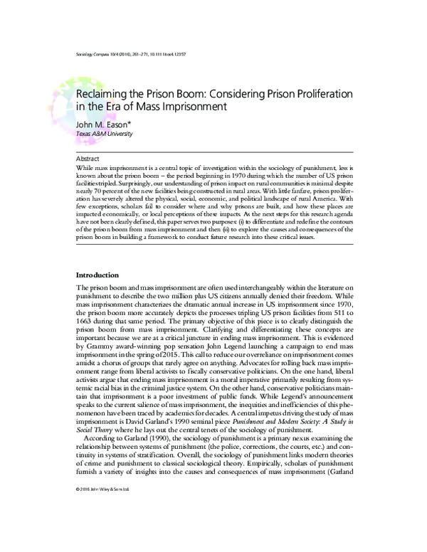 (PDF) Reclaiming the Prison Boom: Considering Prison Proliferation in ...