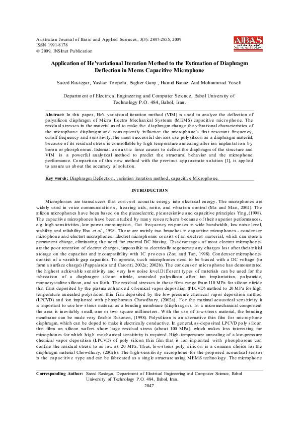 Pdf Application Of Hes Variational Iteration Method To Helmholtz