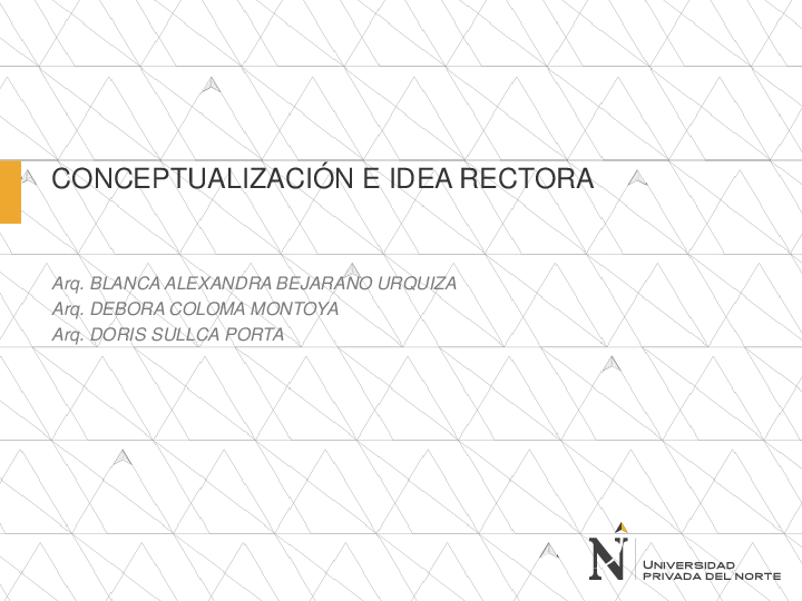 (PDF) CONCEPTUALIZACIÓN E IDEA RECTORA