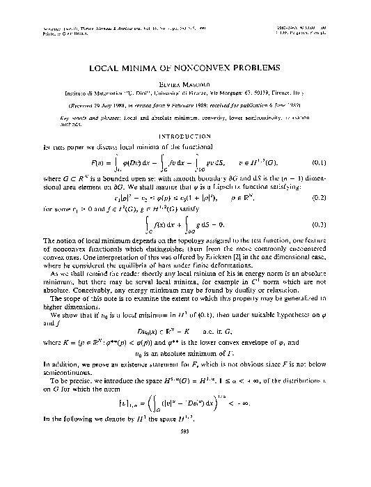 (PDF) The lack of strict convexity and the validity of the Comparison Principle for a simple ...