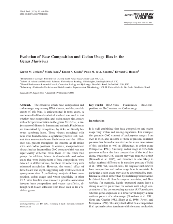 Pdf Evolution Of Base Composition And Codon Usage Bias In The Genus