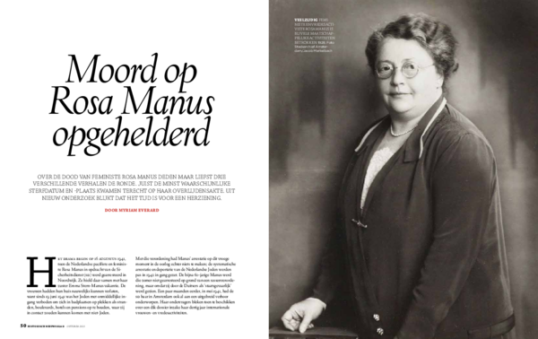(PDF) [2015] Moord op Rosa Manus opgehelderd