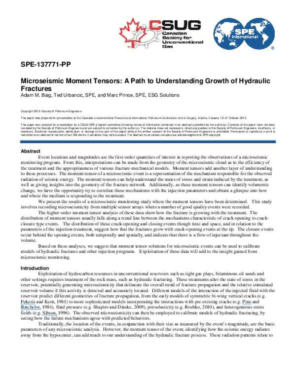 (PDF) Microseismic moment tensors: A path to understanding frac growth