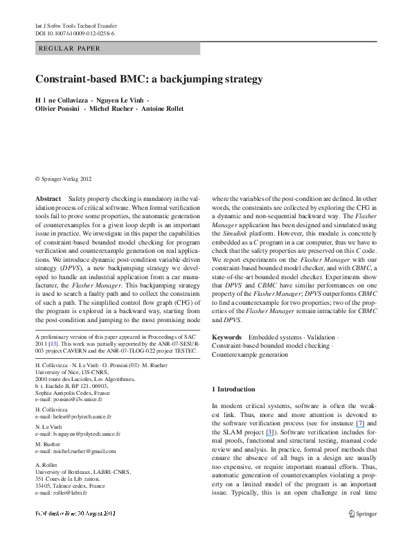 (PDF) Constraint-based BMC: a backjumping strategy | Nguyen Quang Vinh - Academia.edu
