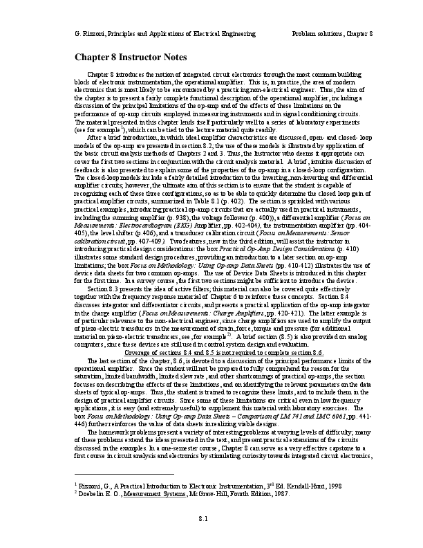 (PDF) Chapter 8 Instructor Notes