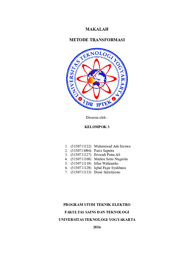 (DOC) METODE TRANSFORMASI