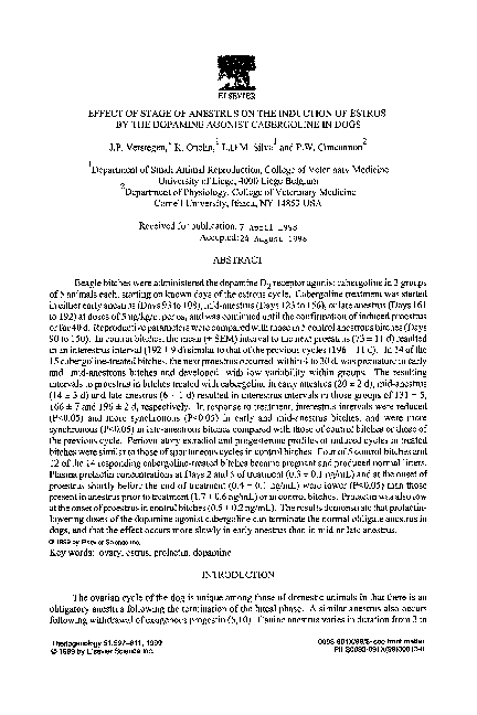 (PDF) Effect of stage of anestrus on the induction of estrus by the ...