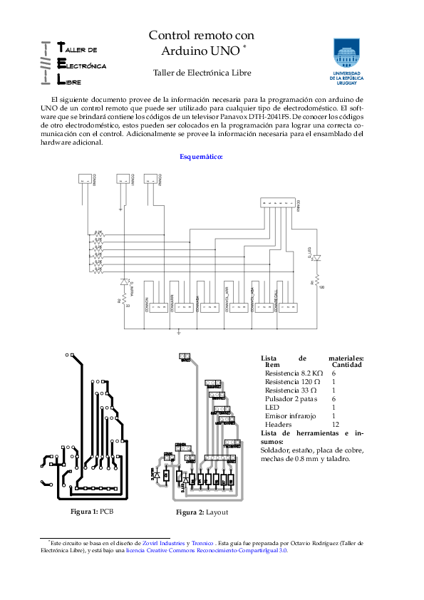 (PDF) Control remoto con Arduino UNO