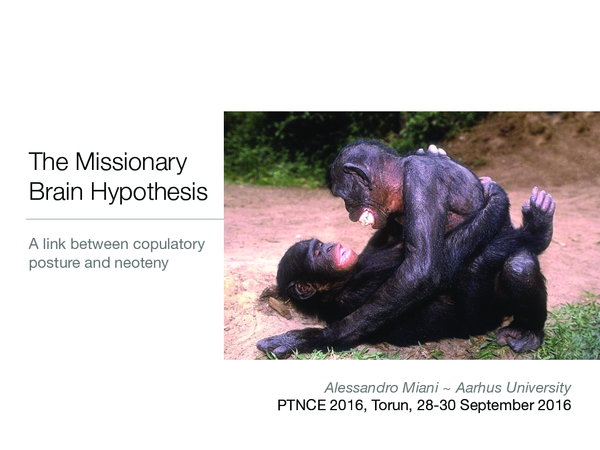 (PDF) The Missionary Brain Hypothesis: A link between copulatory ...