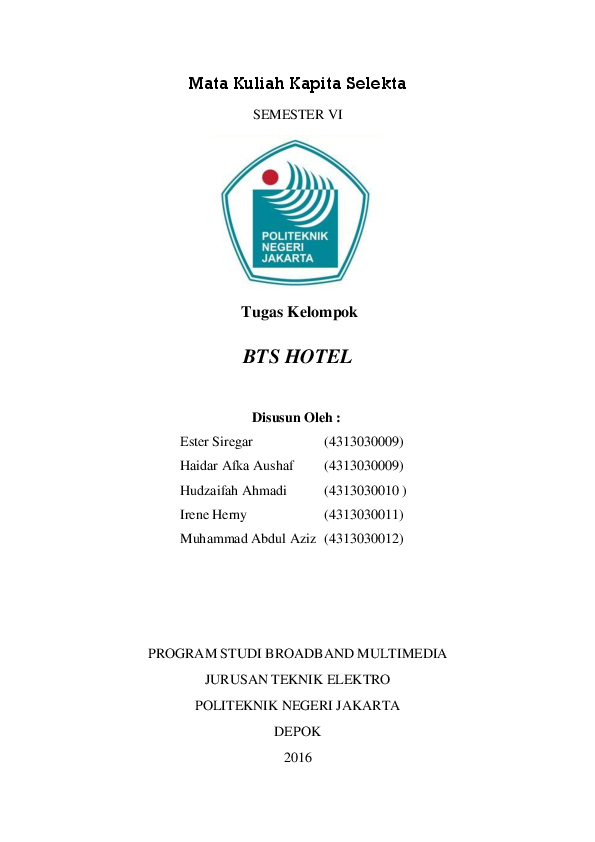 (PDF) BTS Hotel