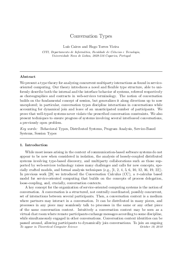 (PDF) Conversation Types