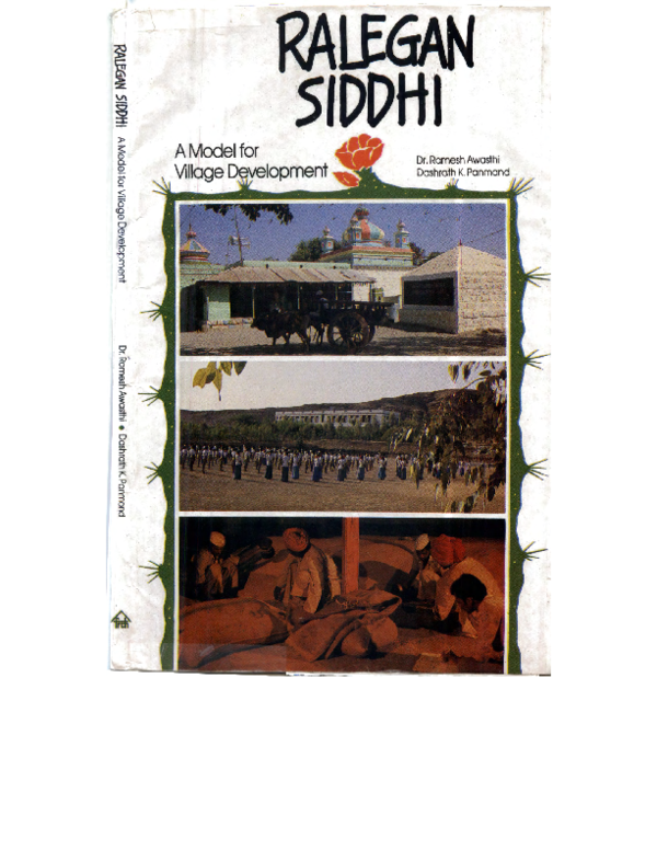 (PDF) A Model for ~ Village D velopment: Ralegan Siddhi