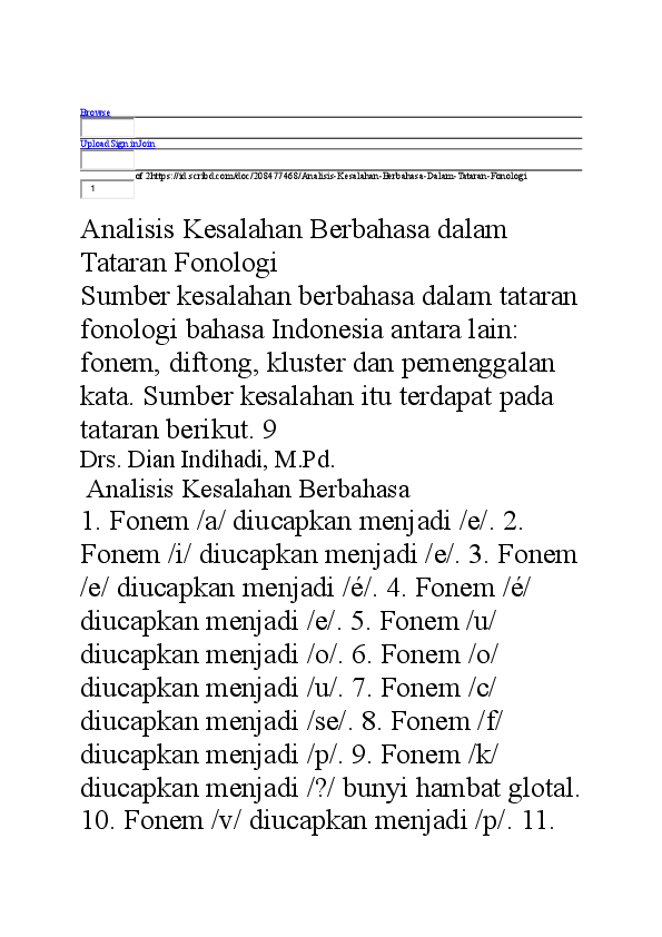 (DOC) Kesalahan fonologi