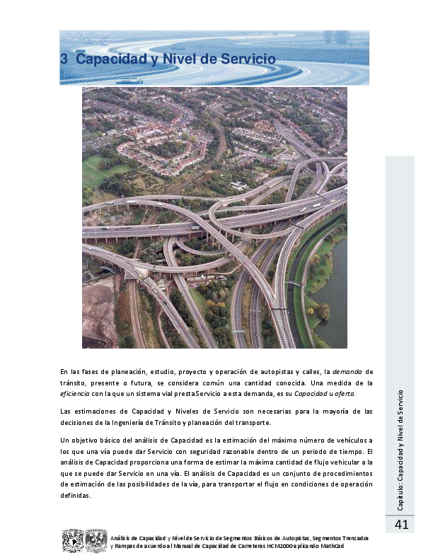 (PDF) Análisis de Capacidad y Nivel de Servicio de Segmentos Básicos de Autopistas, Segmentos ...