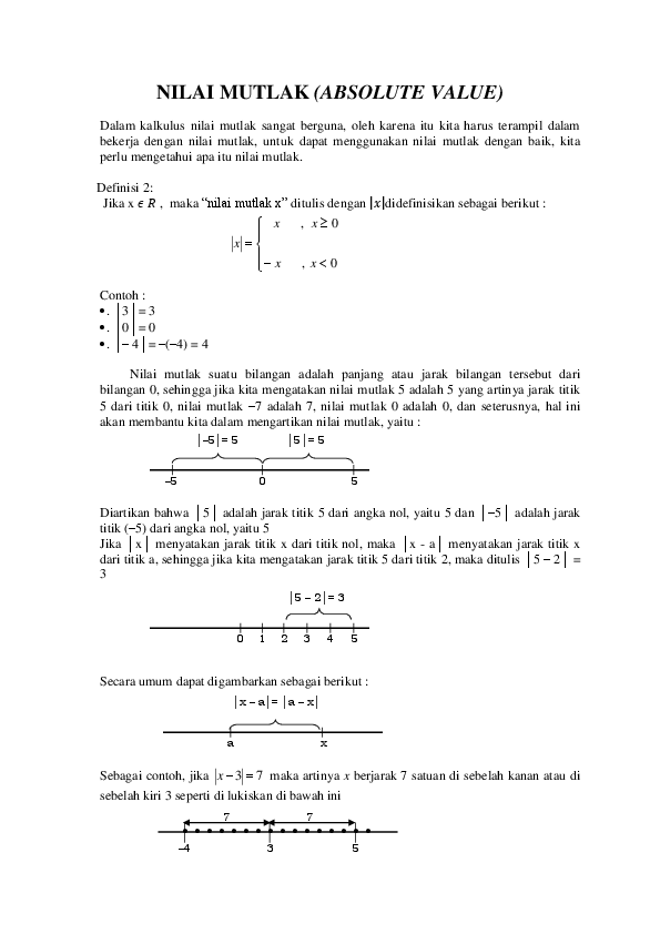 (PDF) NILAI MUTLAK (ABSOLUTE VALUE