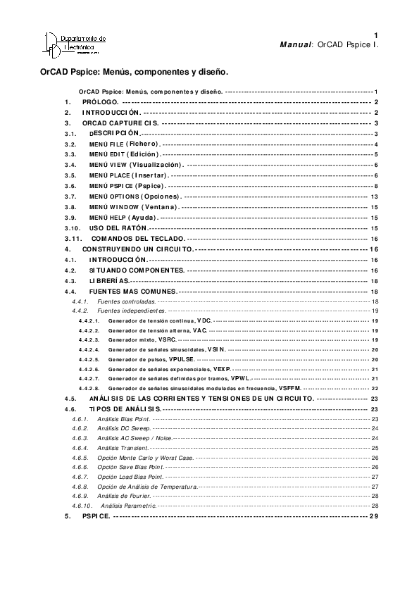 (PDF) Tutorial SPICE