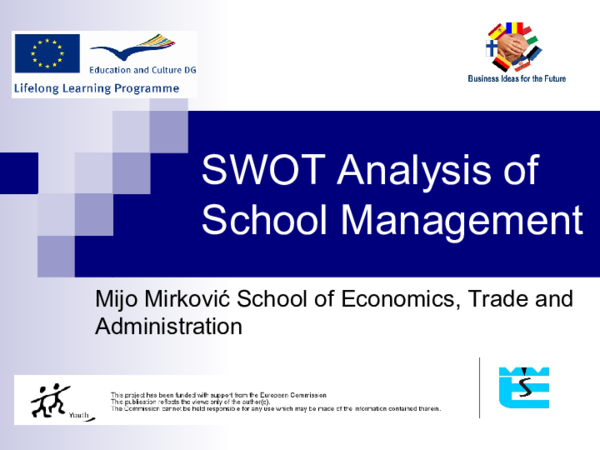 (PPT) SWOT Analysis of School Management