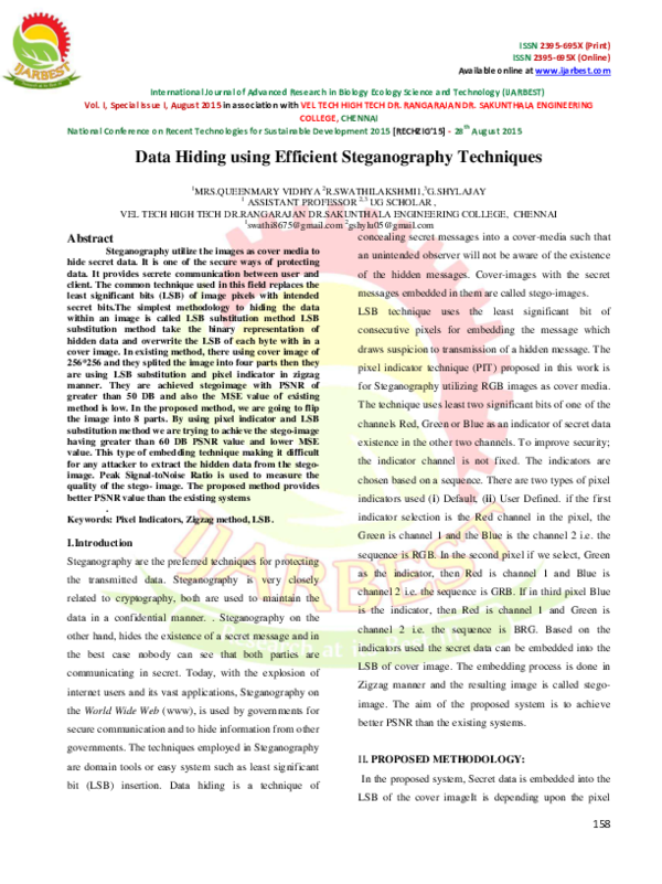 (PDF) Data Hiding using Efficient Steganography Techniques.pdf