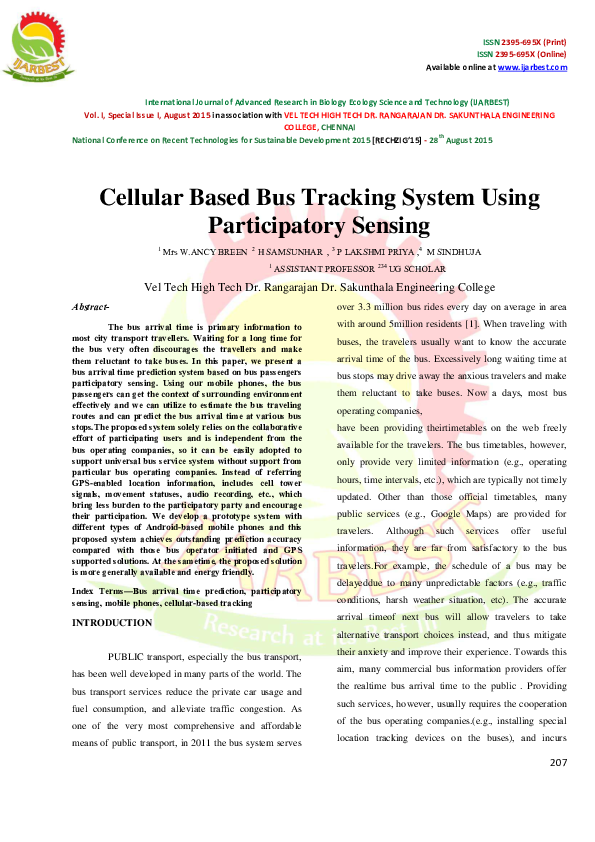 (PDF) Cellular Based Bus Tracking System Using.pdf