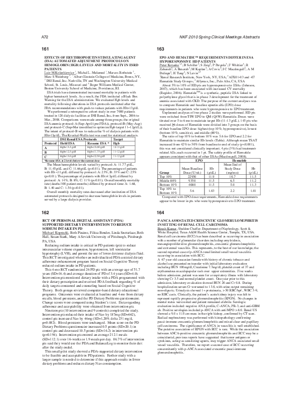 (PDF) 163: EPO and Hematide™ Requirements Differ in ESA Hyporesponsive ...