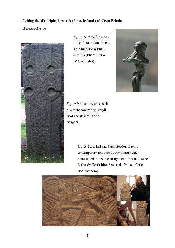 Lifting the kilt: triplepipes in Sardinia, Ireland and Great Britain