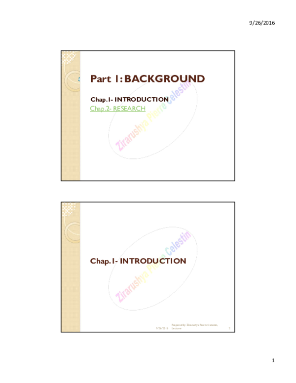 (PDF) Part 1: BACKGROUND