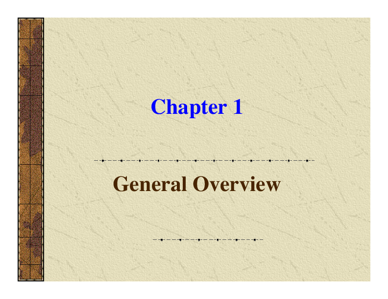 (PDF) Chapter 1 General Overview