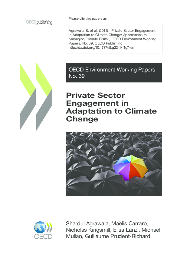 (PDF) Private Sector Engagement in Adaptation to Climate Change ...