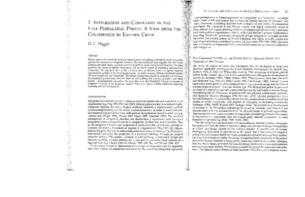 (PDF) "Integration and Complexity in the Late Prepalatial Period: A ...