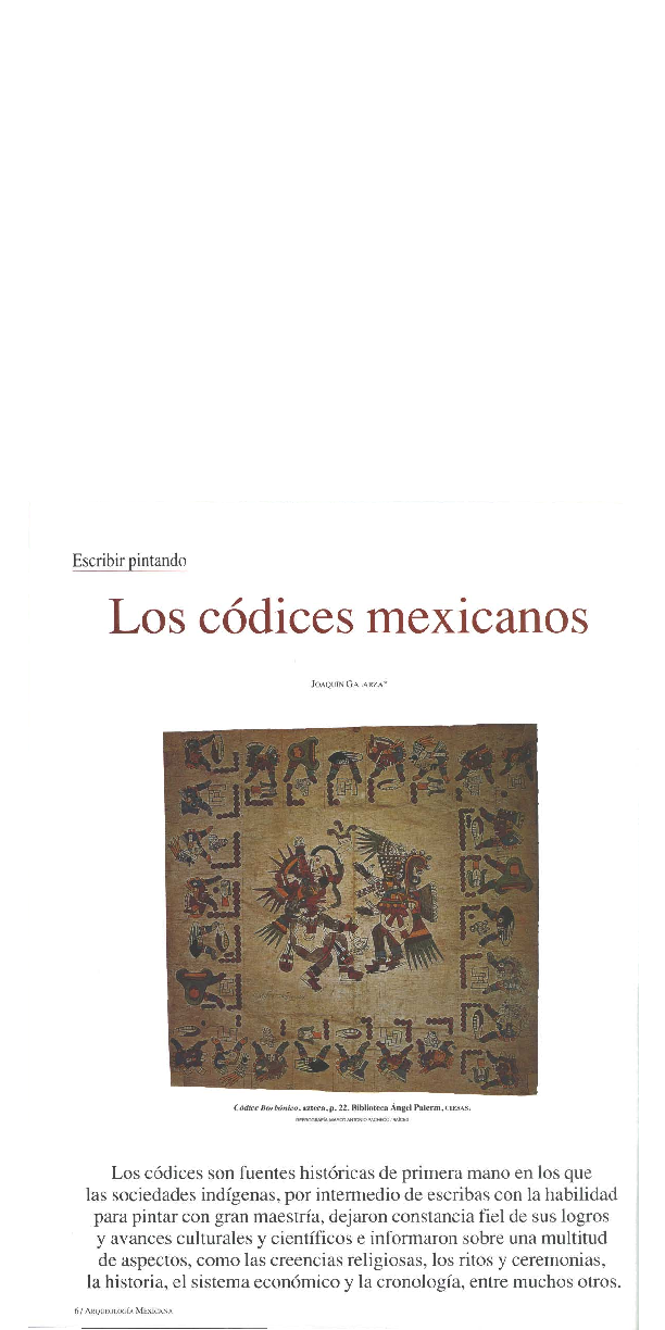 (PDF) Los códices mexicanos