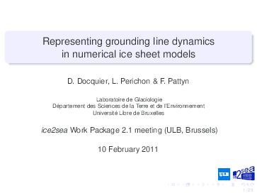 (PDF) Representing Grounding Line Dynamics in Numerical Ice Sheet Models: Recent Advances and ...