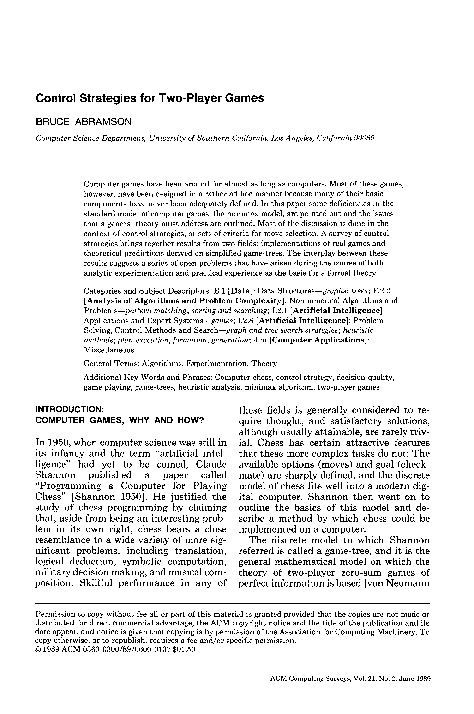 pdf-control-strategies-for-two-player-games-bruce-abramson