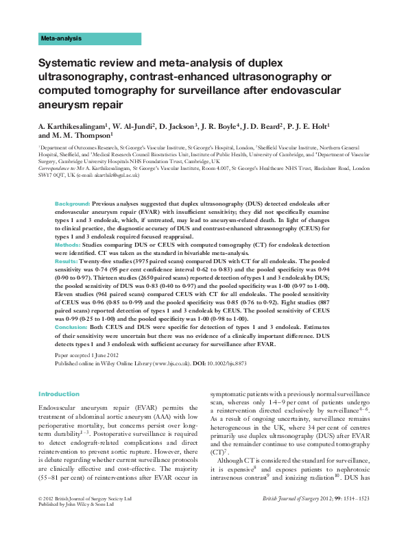 (PDF) Duplex Ultrasound and Contrast-Enhanced Ultrasound Versus ...