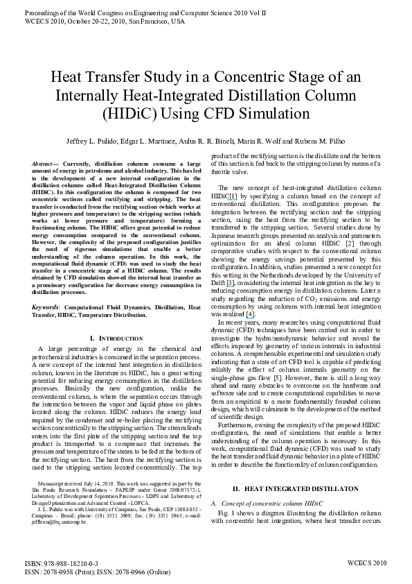 (PDF) Heat Transfer Study in a Concentric Stage of an Internally Heat ...