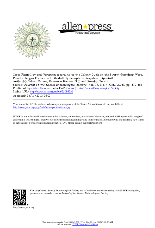 (PDF) Faculty of 1000 evaluation for Caste determination in a ...