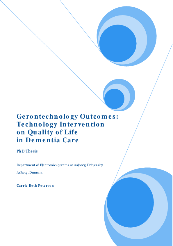 (PDF) Gerontechnology Outcomes: Technology Intervention on Quality of ...