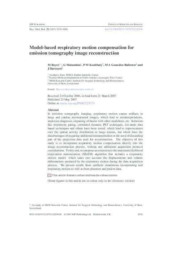 (PDF) Model-Based Respiratory Motion Compensation for Image-Guided Cardiac Interventions