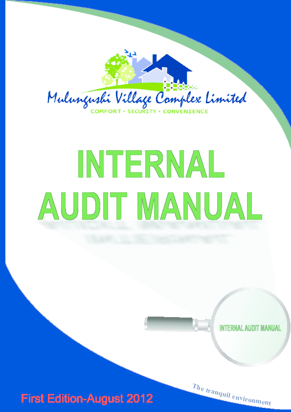 INTERNAL AUDIT MANUAL