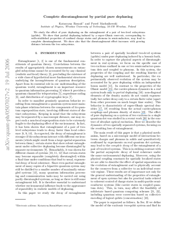 (PDF) Publisher's Note: Complete disentanglement by partial pure ...