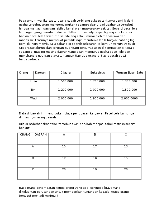 (DOC) tugas besar medkuan analisis ukm dengan metode assignment dan ...