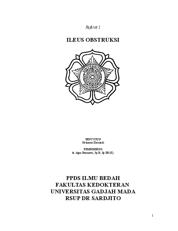 (DOC) ILEUS OBSTRUKSI