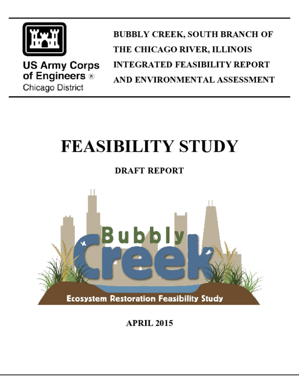 (PDF) FEASIBILITY STUDY INTEGRATED FEASIBILITY REPORT AND ENVIRONMENTAL ...