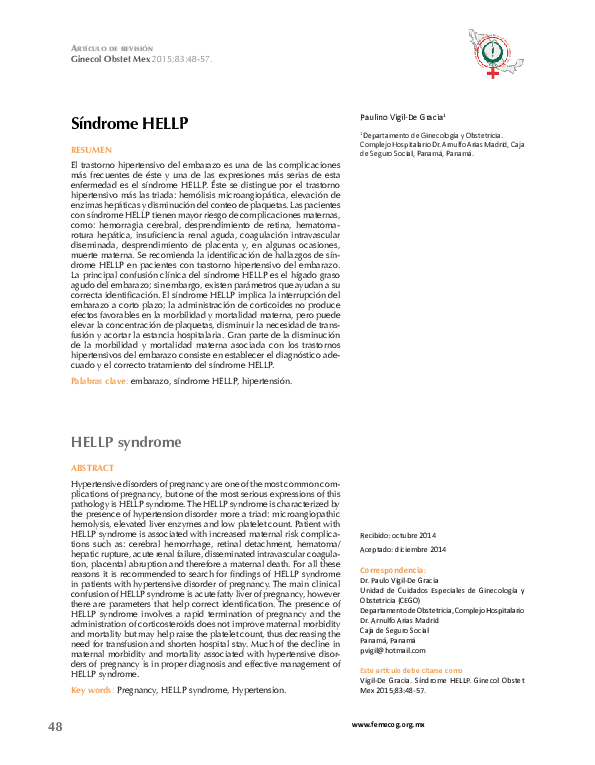 (PDF) Sindrome HELLP