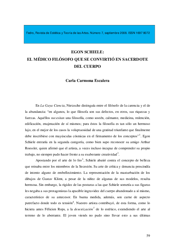 EGON SCHIELE: EL MÉDICO FILÓSOFO QUE SE CONVIRTIÓ EN SACERDOTE DEL ...